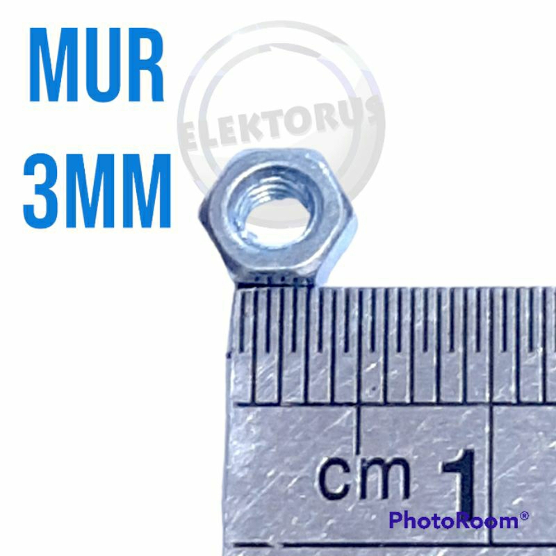 Jual Mur 3mm (M3) untuk Baut Drat Halus Mur Hexagonal Mesin ( M3 ...