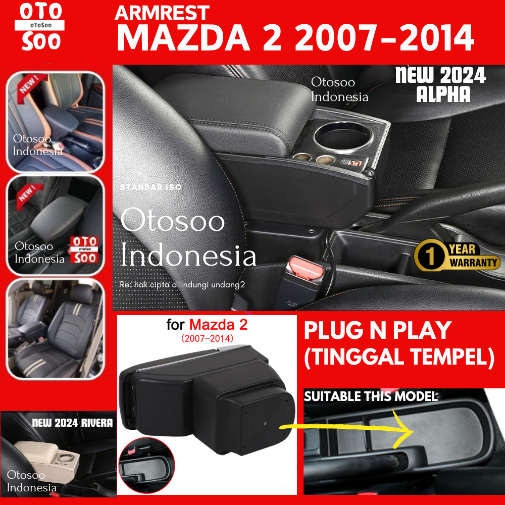 Jual ARMREST MAZDA 2 2007 2014 -AUTOGRAND CONSOLE BOX - ARMREST MAZDA 2 ...