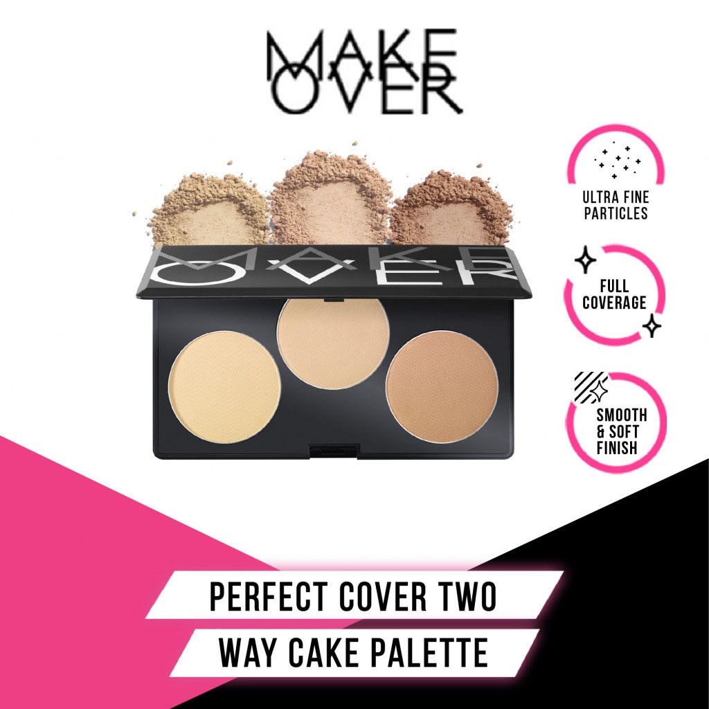Jual Make Over TWC two way cake Palette - Bedak padat Make Over isi 3 ...