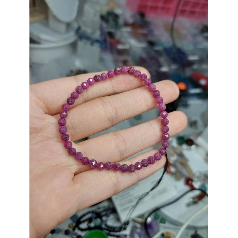 Jual gelang crystal ruby asli uv reactive | Shopee Indonesia