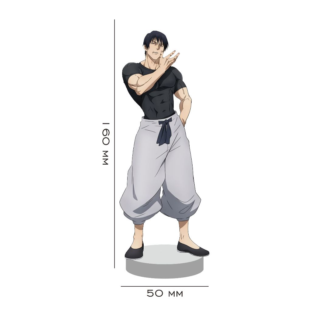 Jual Mini Stand Figure Akrilik Anime Jujutsu arc shibuya Toji Fushiguro ...