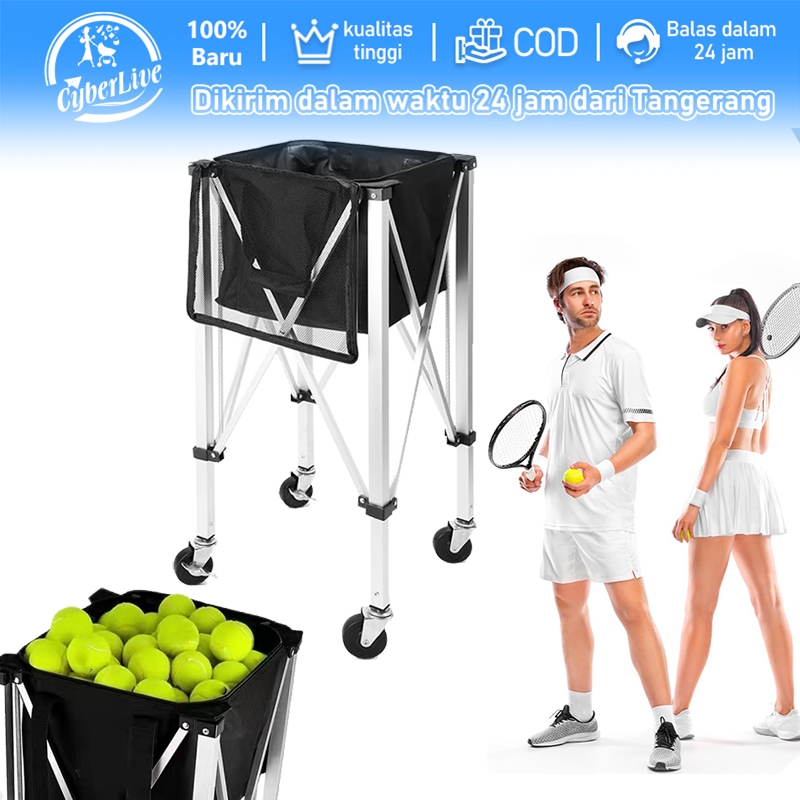 Jual Keranjang Bola Tenis Rolling Tennis Retrieval Ball Basket With ...