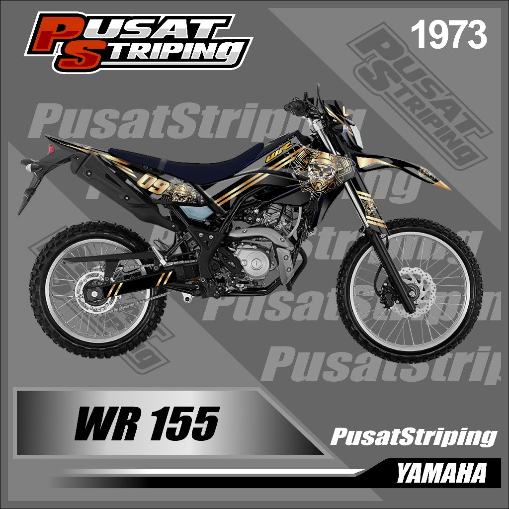 Jual Viral Decal Motor WR 155 Desain Gold - Decal Skotlet Free Custom ...