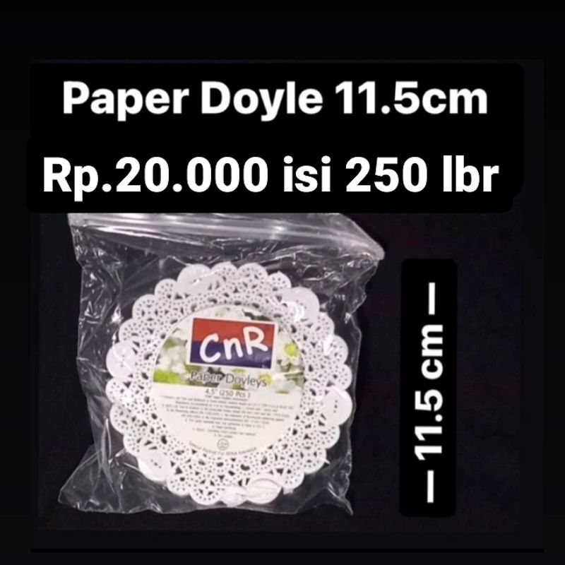 Jual Paper Doyle 11.5cm isi 250 lbr utk Toples 250gram | Shopee Indonesia