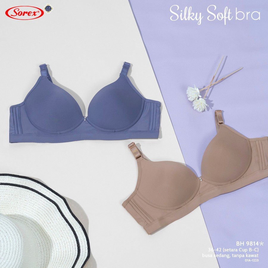 Jual bh bra sorex silky soft 9814 cup besar ( setara cup B-C ) | Shopee ...