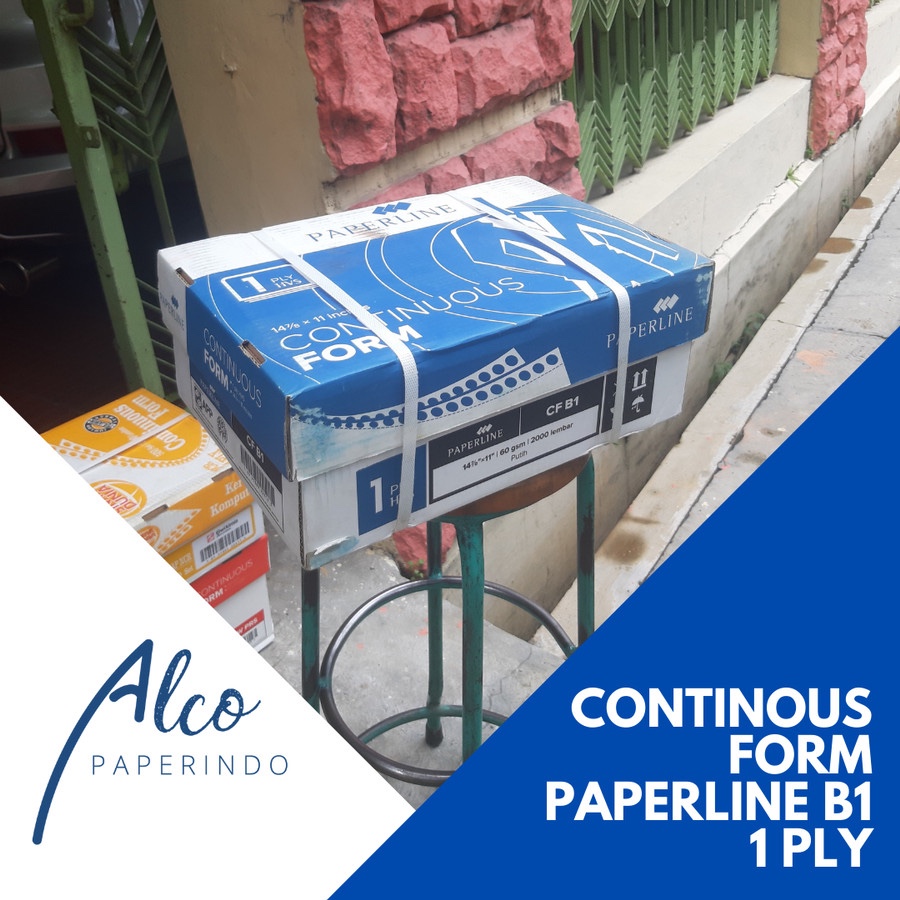 Jual CONTINUOUS FORM B1 1 PLY PAPERLINE Kertas Komputer | Shopee Indonesia