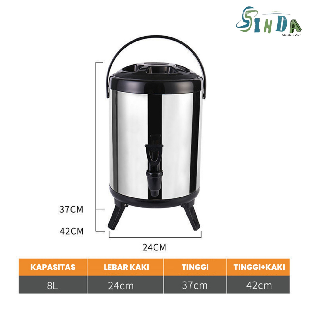 Jual Sinda Store Termos Air Milk Tea Bucket Water 6, 8, 10, 12 Liter ...