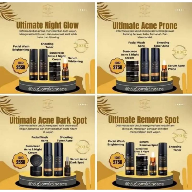 Jual higlow paket ultimate isi 5, aman original bpom acne dan ...
