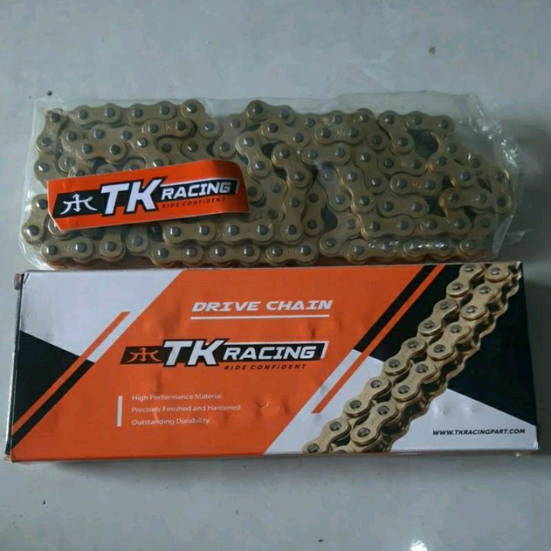 Jual Rantai TK racing 520HS 120L warna gold | Shopee Indonesia