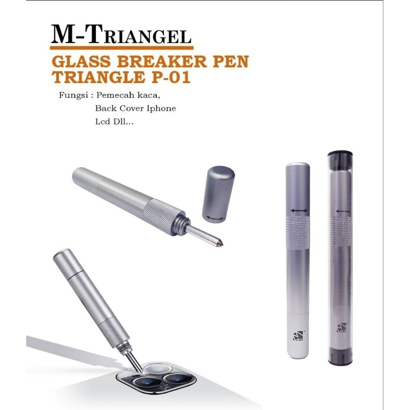 Jual GLASS BREAKER PEN TRIANGLE P-01/Pemecah Kaca | Shopee Indonesia