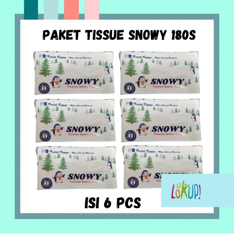 Jual Tissue SNOWY Facial Isi 180 Sheet - 2 Ply / Tisu Wajah SNOWY 180 ...