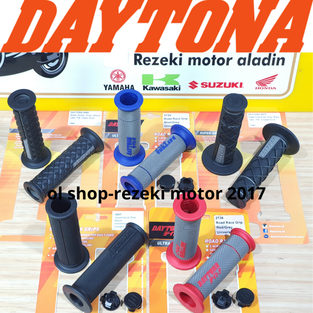 Jual HANDFAT HANDGRIP DAYTONA HITAM BIRU MERAH MOTIF / POLOS | Shopee ...