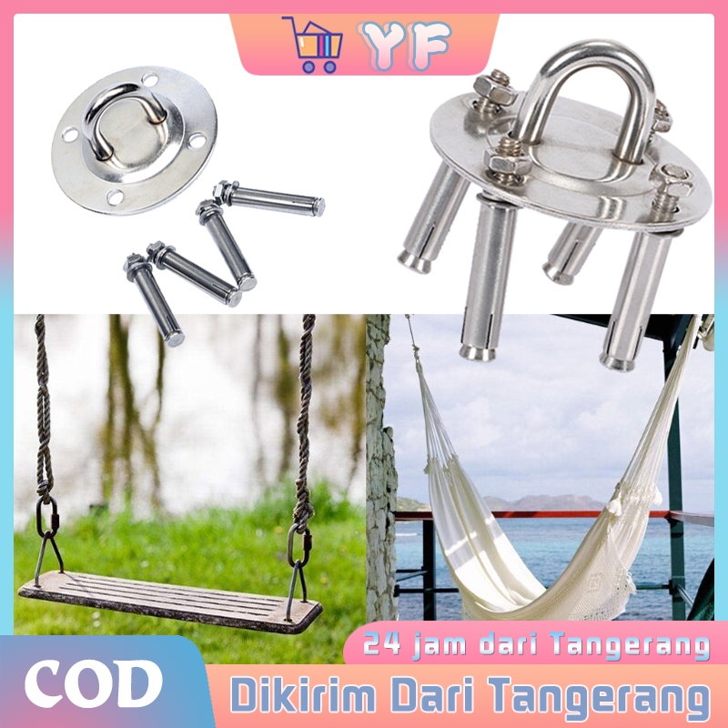 Jual 1Set Hook Gantungan Hammock Pengait Gantungan Gantungan Plafon ...