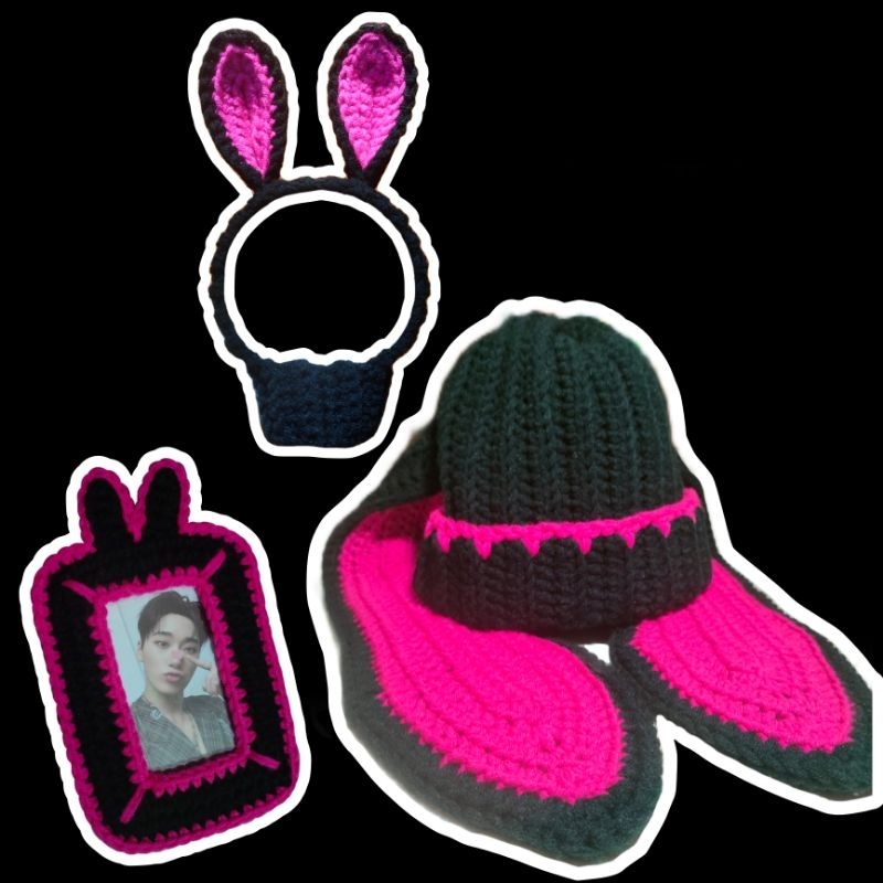 Jual mito bunny ateez unoff md beanie poca holder lightiny head cover ...