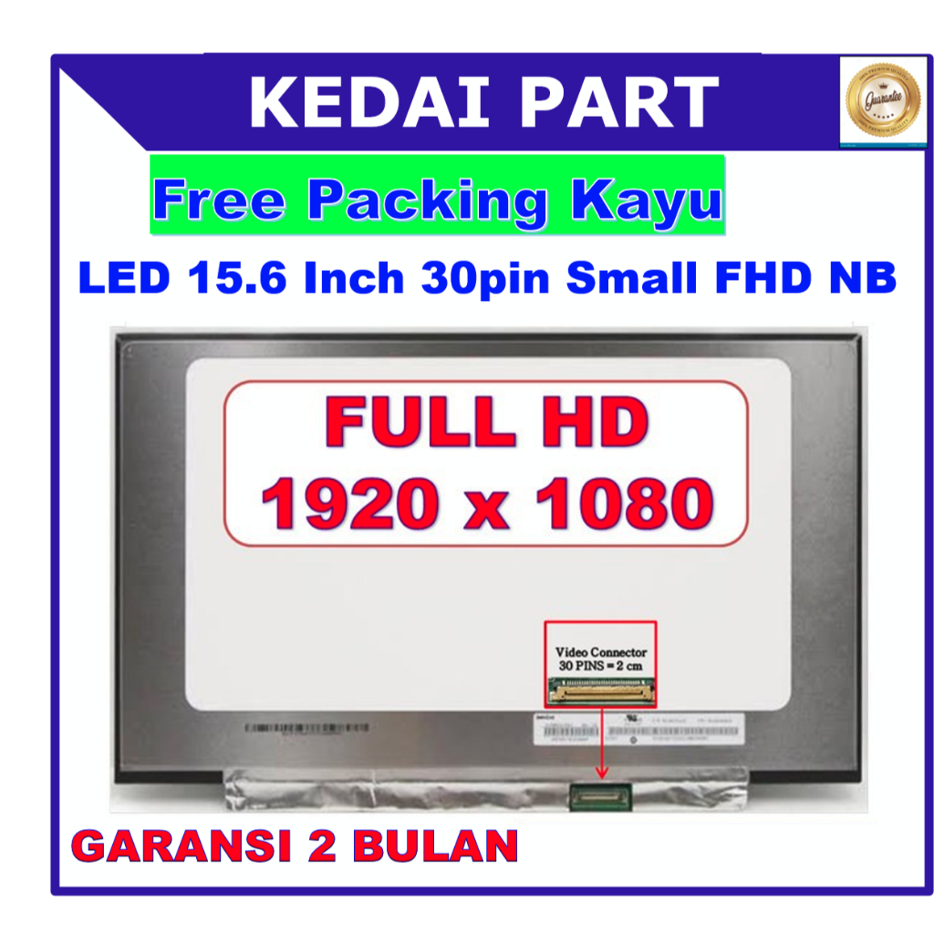 Jual LCD LED Asus 15 Inch 15.6 Inch 30 pin Slim FHD No Bracket | Shopee ...
