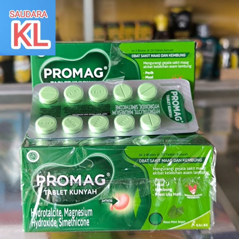 Jual PROMAG Tablet Kunyah 1 pak isi 120 Tablet | Shopee Indonesia