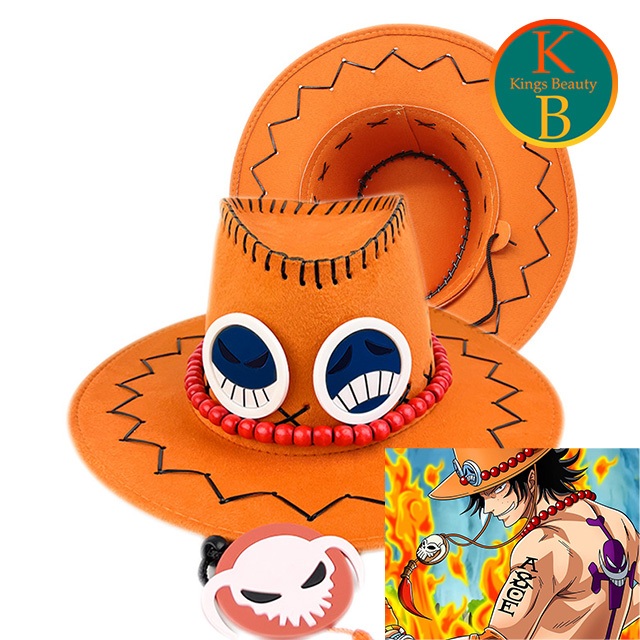 Jual Topi Cowboy Ace One Piece / Cosplay Ace One Piece / Kostum Ace ...