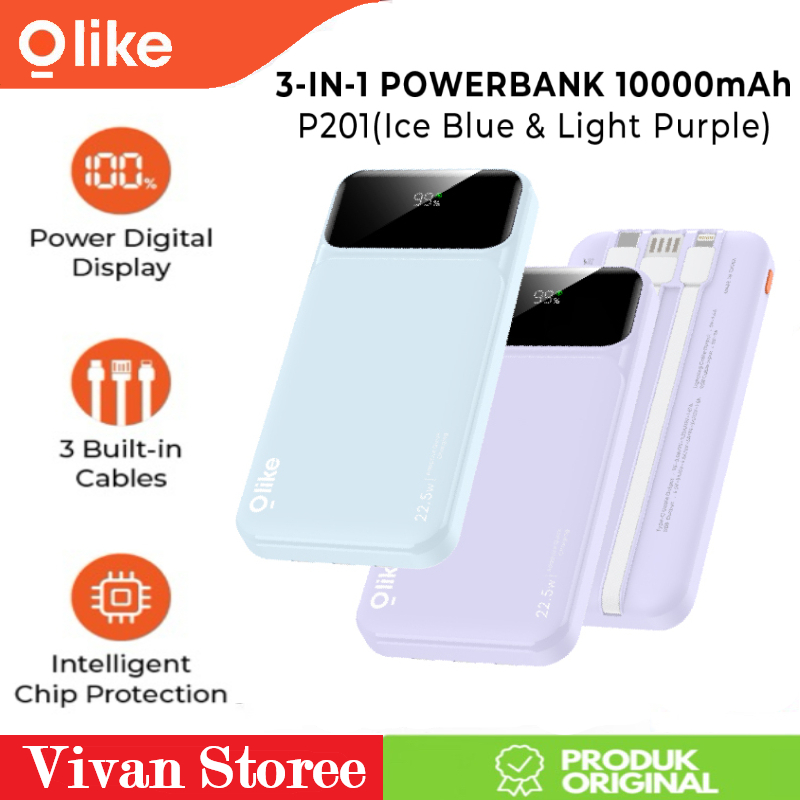 Jual OLIKE Power Bank P201 Powerbank 10000mAh 3-in1 Intelligent Chip ...