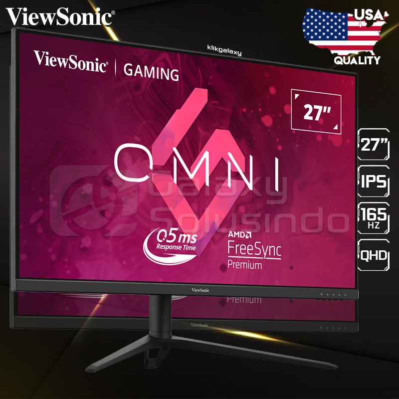 Jual ViewSonic VX2728J-2K 27Inch IPS 2K QHD 165Hz Gaming Monitor ...