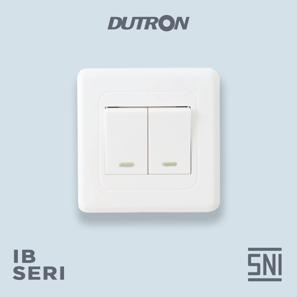 Jual Saklar Engkel Double Inbow Saklar Seri Dua Tombol Tanam IB Dutron ...
