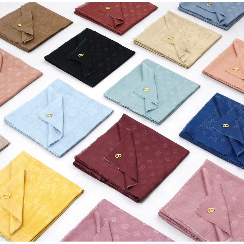 Jual BUTTONSCARVES MONOGRAM TERBARU LASERCUT TITIK TIGA + PAKAI PIN ...