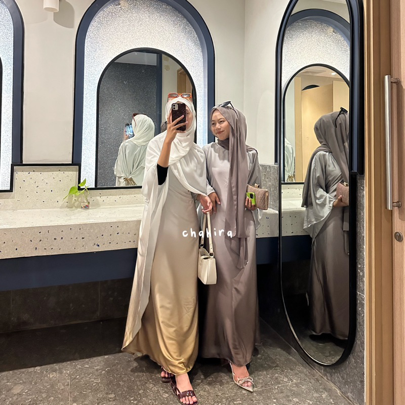 Jual RESTOK 20 Maret Chafia dress/ chafia abaya/chafia gradasi/dress ...