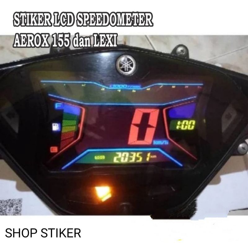 Jual Stiker lcd speedometer Yamaha aerox Sticker lcd spedometer Yamaha ...