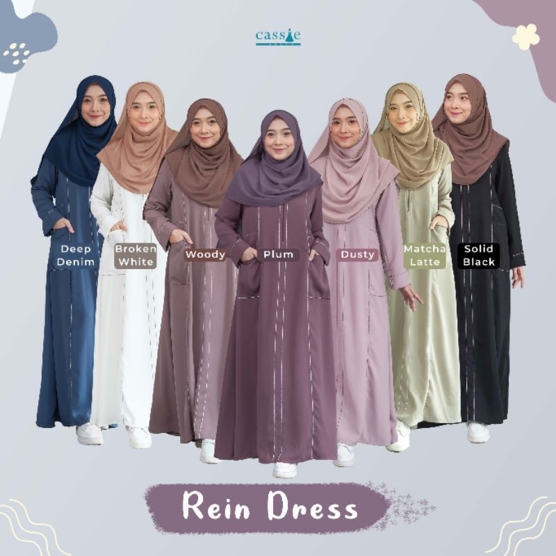 Jual Cassie Labels - Rein Dress | Abaya Benang Timbul | Shopee Indonesia