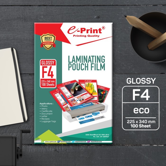 Jual PLASTIK LAMINATING E-Print F4/FOLIO / PLASTIK LAMINASI ...
