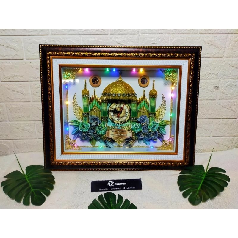 Jual Mahar pernikahan Masjid 3D+ Lampu/Mahar Pernikahan Estetik Uang ...