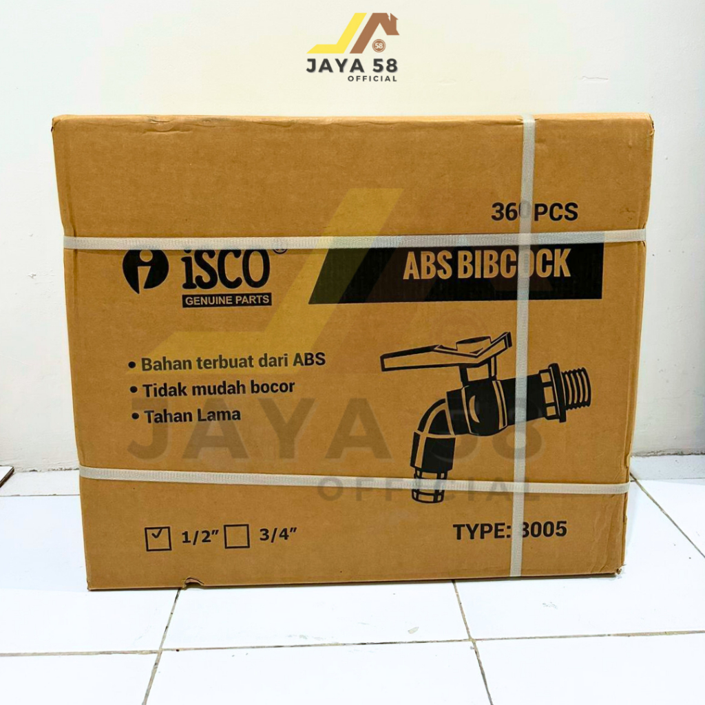 Jual GROSIR 1 KARTON isi 30 box Kran Air model Engkol 1/2 Inch ISCO ...