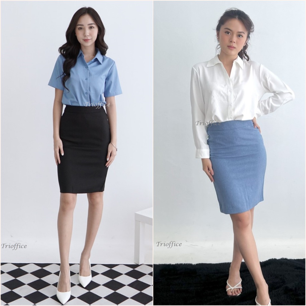 Jual Rok Span Hitam Kerja Formal Pendek Selutut 3/4 | Shopee Indonesia