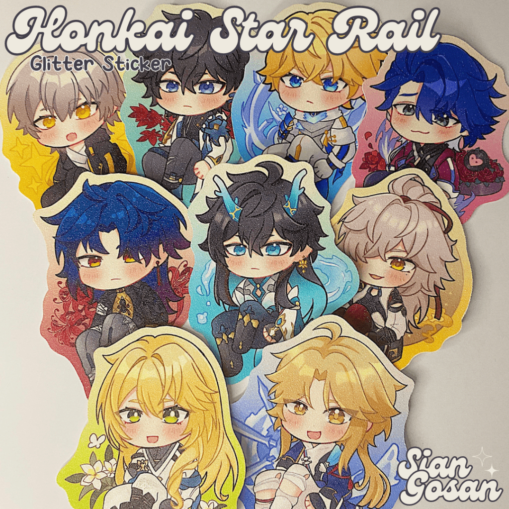 Jual HSR Honkai Star Rail Sticker Die Cut Glitter | Shopee Indonesia