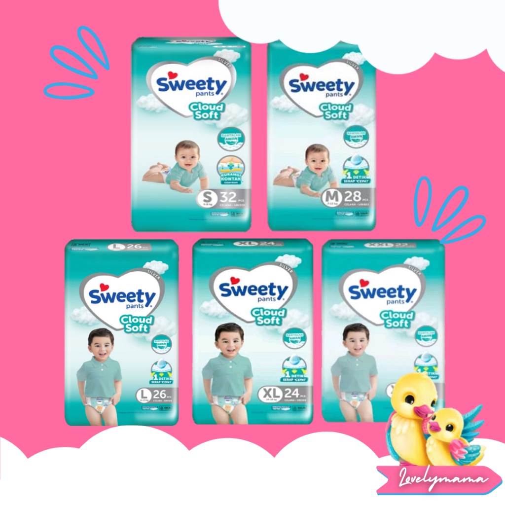 Jual Sweety Silver cloud soft Pants S36 M28 L26 XL24 XXL22 / S 36 M 28 ...