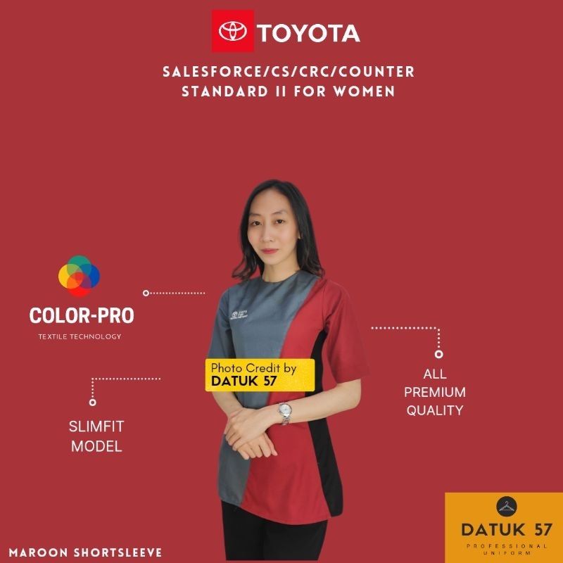 Jual INTERNATIONAL QUALITY : SERAGAM KEMEJA TOYOTA SALESFORCE/CS/CRC ...