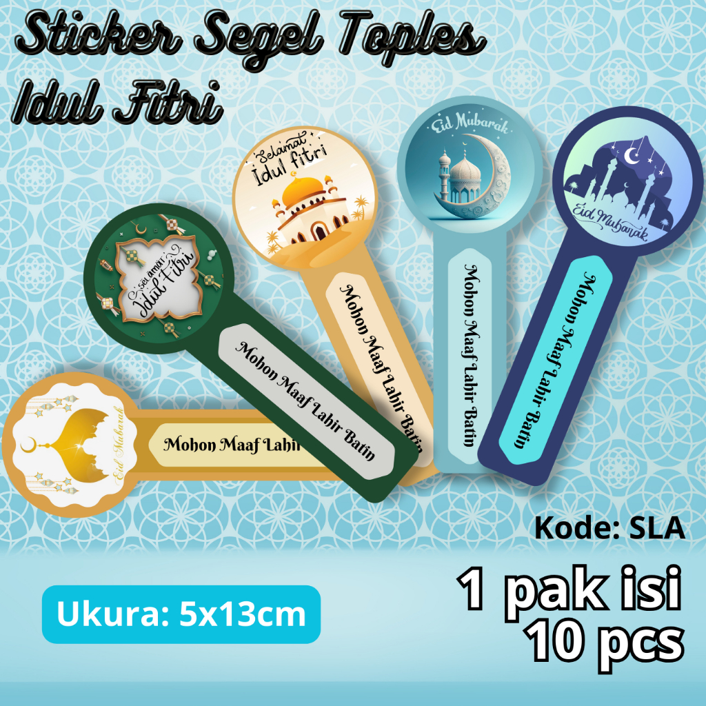 Jual [10pcs] Sticker / Stiker Segel untuk Toples Kue Kering Nastar ...