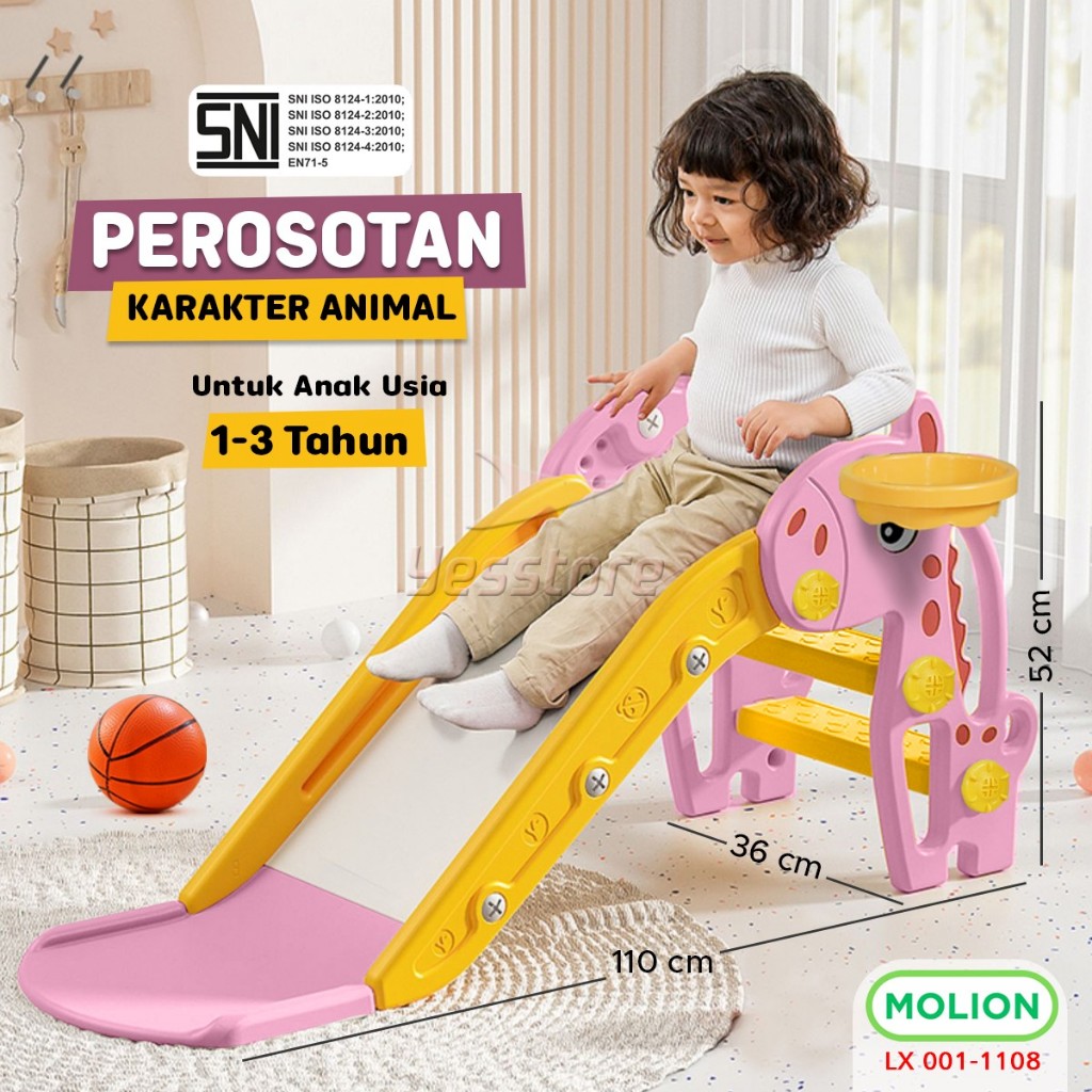 Jual MOLION SNI Prosotan Anak Perosotan Slide Papan Seluncuran Jerapah ...