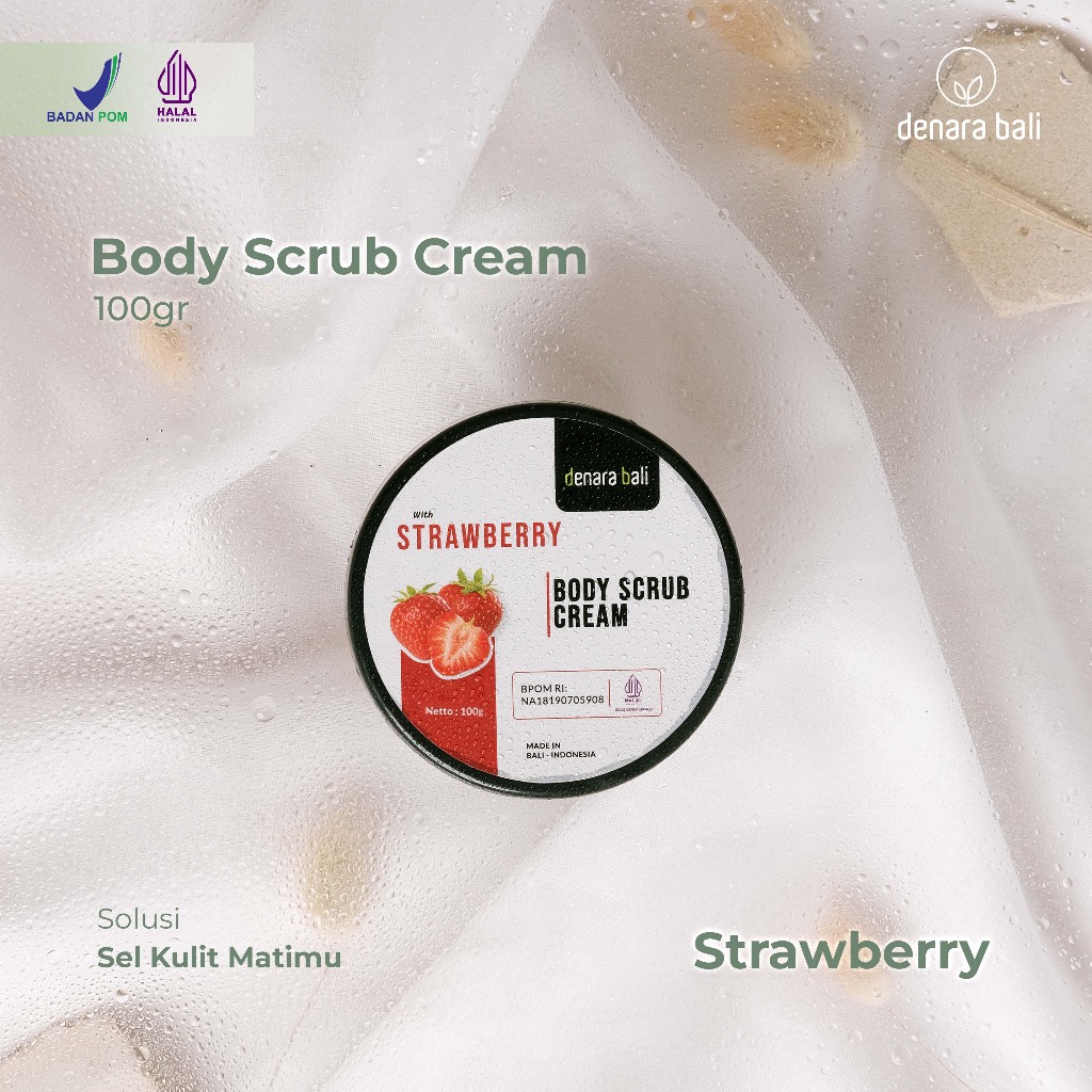Jual Denara Bali Body Scrub Cream 100gr - STRAWBERRY (gift) | Shopee ...