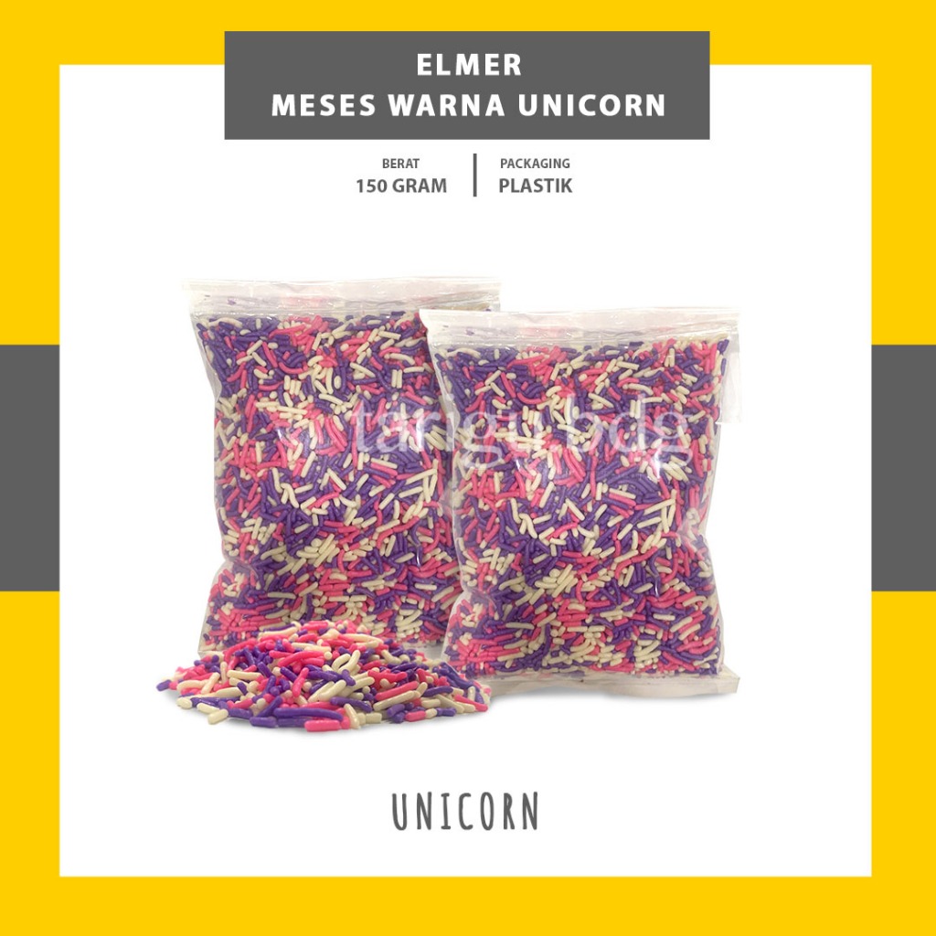 Jual UNICORN MESES ELMER 150GR - MISES WARNA WARNI - CHOCOLATE RICE ...