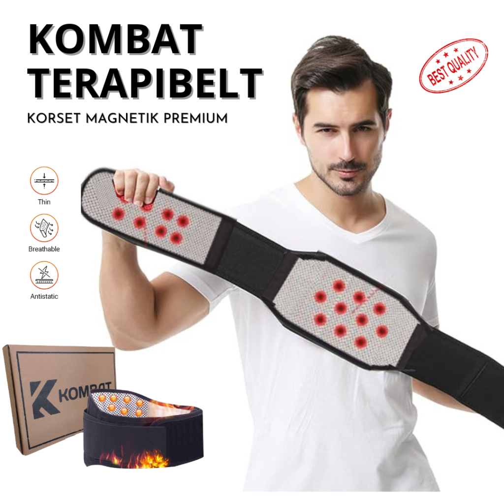 Jual KORSET TERAPI PINGGANG BATU TURMALIN PRIA WANITA PREMIUM QUALITY ...