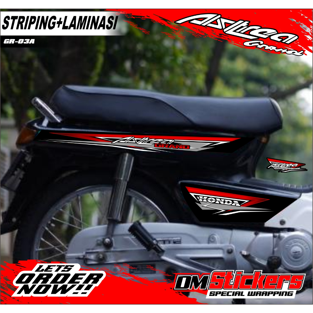 Jual STRIPING ASTREA GRAND BULUS STICKER BULUS HOLOGRAM MURAH KODE GR ...
