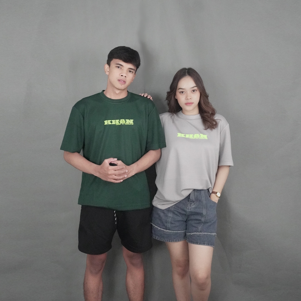 Jual Basic Tshirt KhanKhen Puff Airytech Mix Poly Cotton Sablon 3D Puff ...