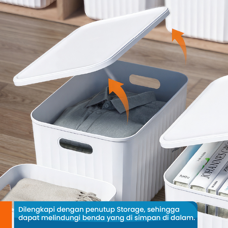 Jual Kotak Penyimpanan 3 Ukuran 3 Warna Keranjang Penyimpanan Storage ...
