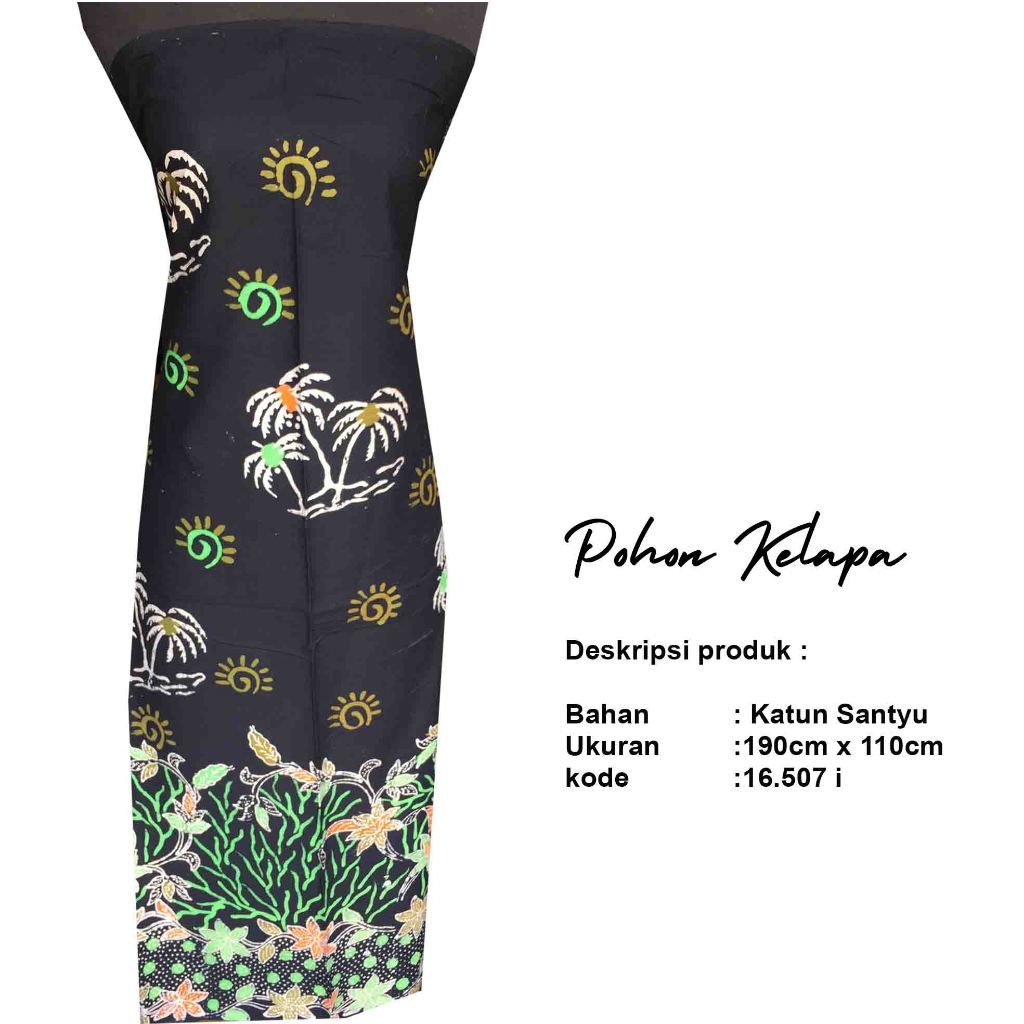 Jual batik tulis motif pohon kelapa - batik motif unik terbaru 2024 ...