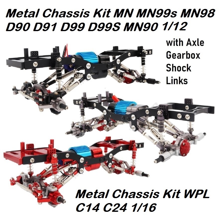Jual Metal Chassis Kit WPL C14 C24 MN MN99S MN98 D90 D91 D99 D99S MN90 ...