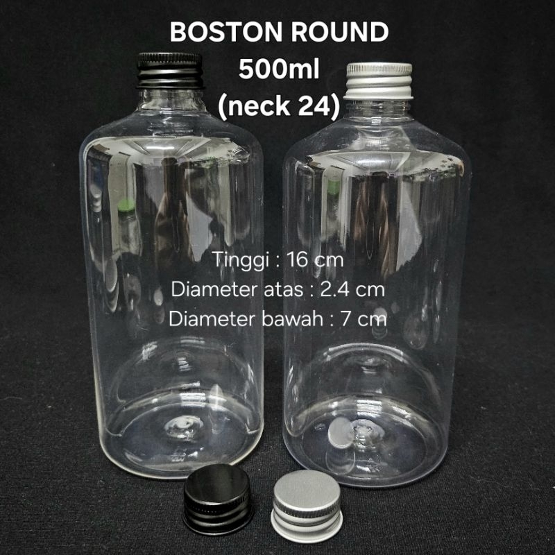 Jual Bigta_Botol 100 ml / 250 ml / 500 ml TUTUP ALUMINIUM (neck 24 ...