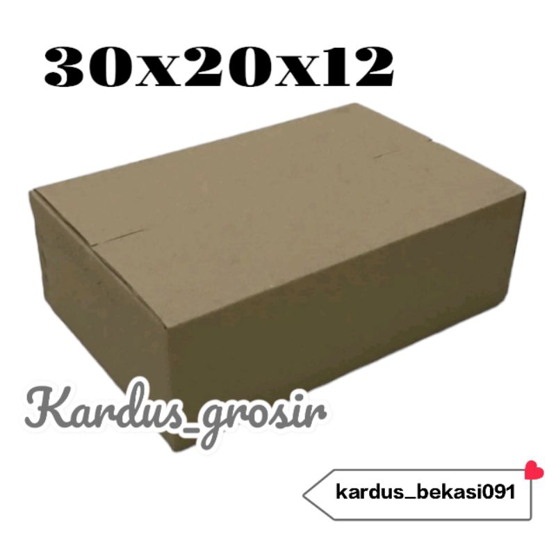 Jual kardus box packing 30x20x12 | Shopee Indonesia