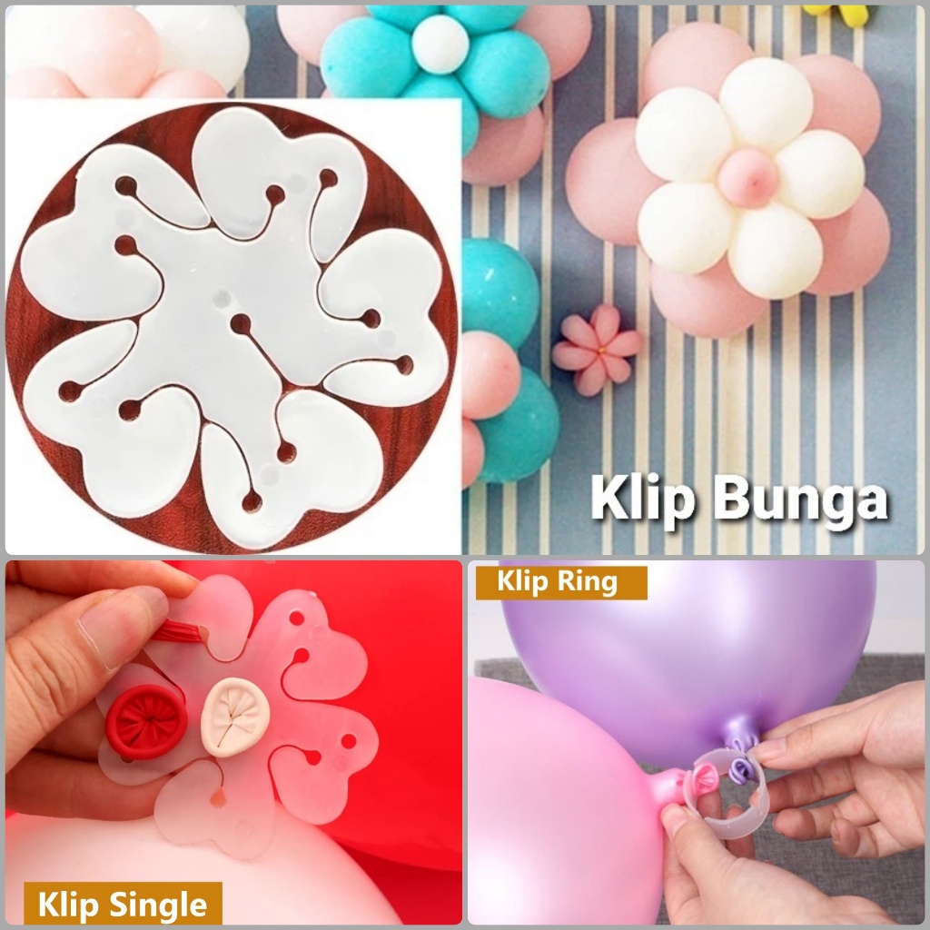 Jual aiGooTan - KLIP BALON - Balloon Clip Arch Anulus Pengait Pengikat ...