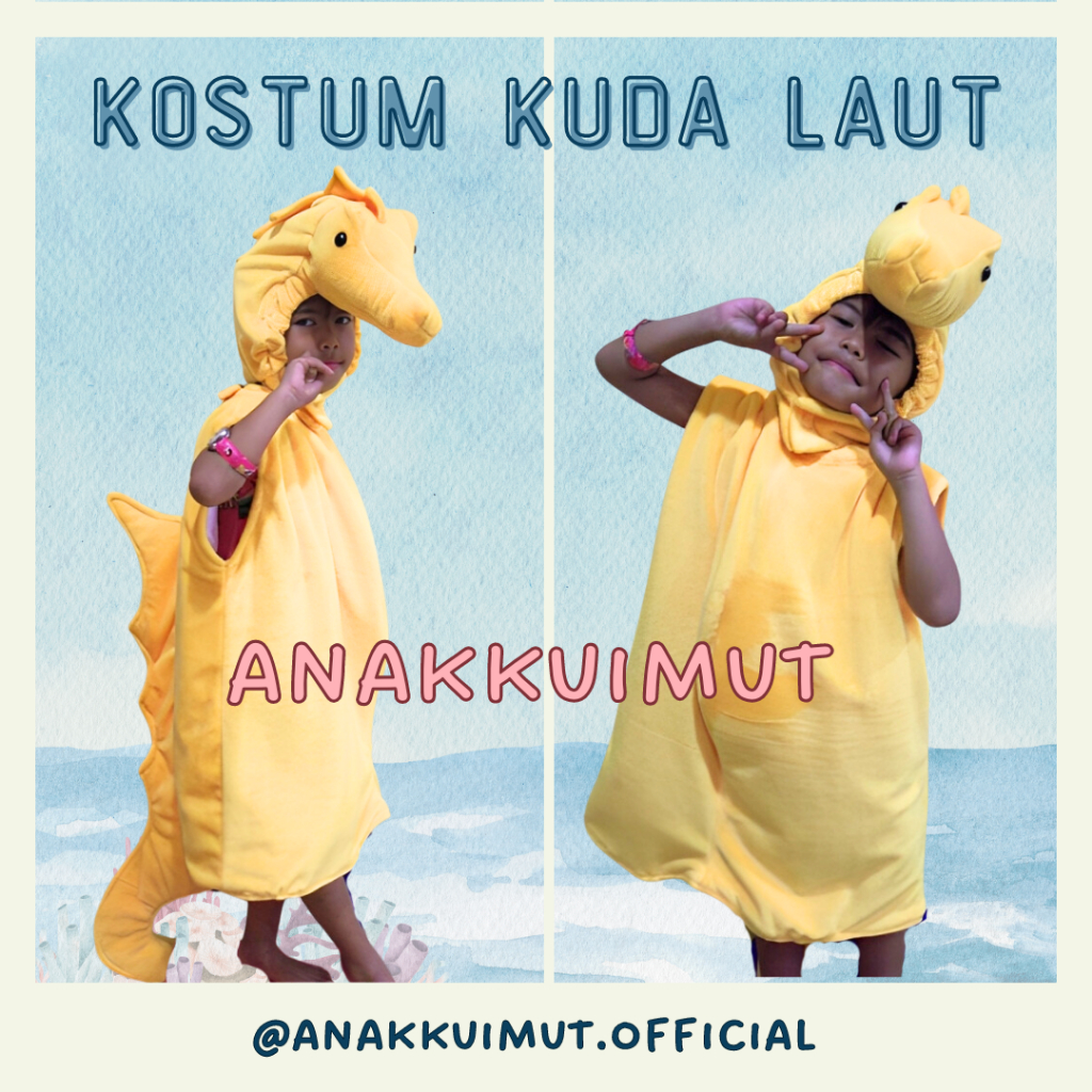 Jual [ANAKKUIMUT] KOSTUM KUDA LAUT ANAK - SEAHORSES KID COSTUME ...