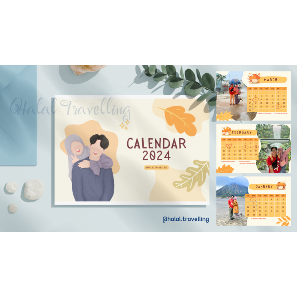 Jual Kalender meja custom/ desk calender/ kalender duduk custom ...